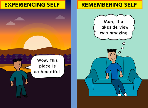 experiencing self vs. remembering self